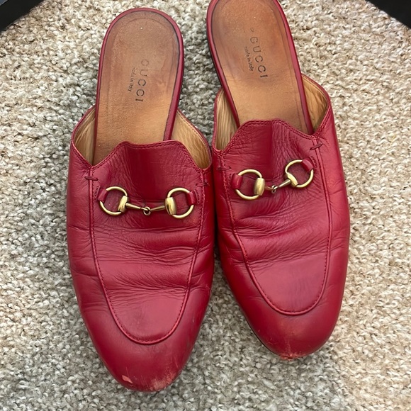 Gucci | Shoes | Gucci Red Loafers Size 38 | Poshmark